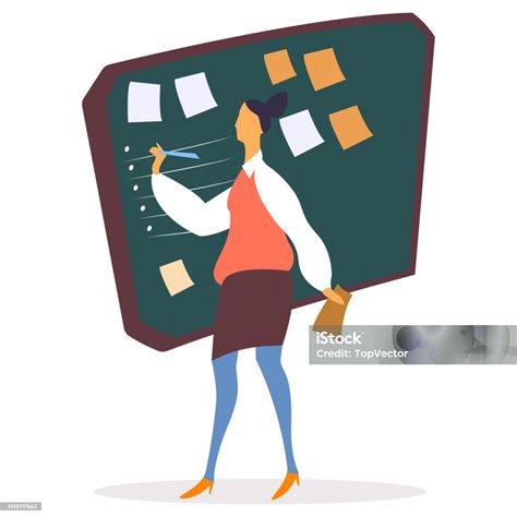 Organization Of Working Assignments At Work Vector Stock Illustration