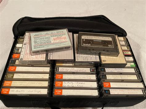 Lot Vintage Cassette Mixtapes With Case