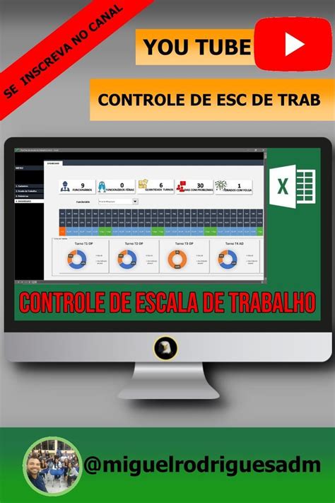 Planilha De Planejamento E Controle De Escala De Trabalho Rh