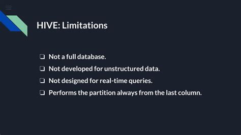 presentation on hive big data analytics pptx