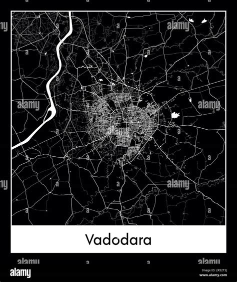 Vadodara Map Stock Vector Images Alamy