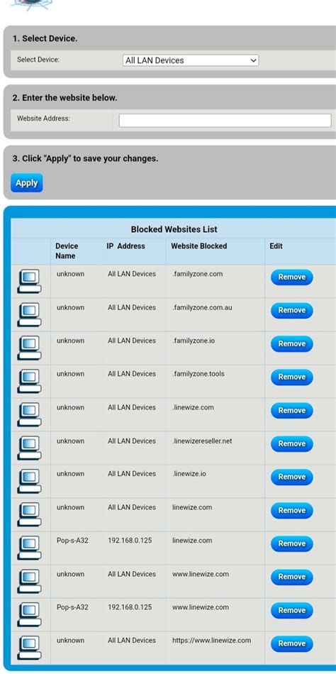 Blocking Websites Feature On C3000z Doesnt Work Rcenturylink