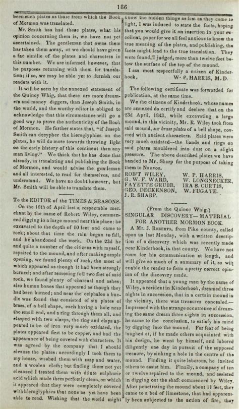 The Kinderhook Plates Where Will You Go