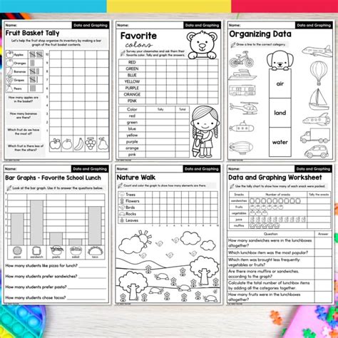 Data And Graphing Worksheets Data Analysis Activity Data Management
