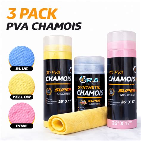 Ra Premium 2pk 1 Free Shammy Cloth For Car Drying 26x17 Super