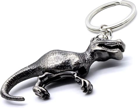 Snimoln Jurassic Dinosaurs Keychain 1 Set Dinosaur Key Chain For