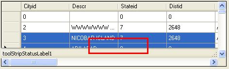 C How To Add Status Bar Toolstrip Control In Datagridview Stack Overflow