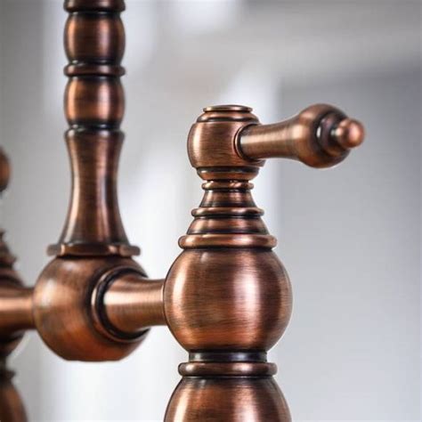 Abode Bayenne Bridge Kitchen Tap In Century Copper At3089 Sinks