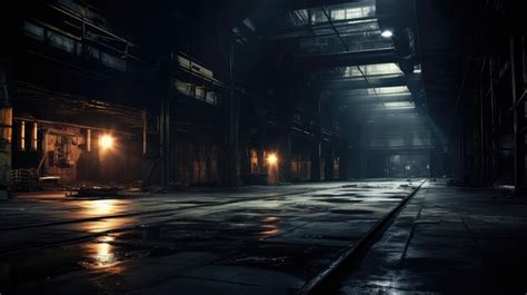 Premium Photo Atmospheric Dark Industrial Background