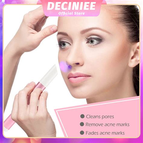 Acne Removal Pen Portable Red Blue Light Photon Therapy Anti Acne Pen Facial Soft Scar Shrink