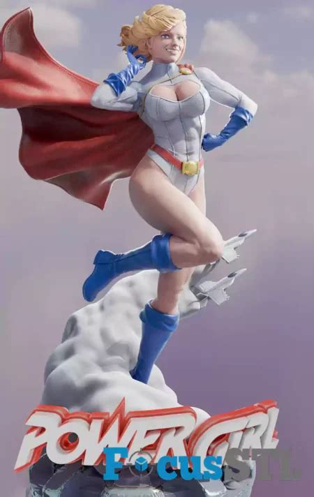 Power Girl Stl 3d Print Files Focusstl