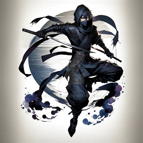 Anime Ninja Assassin Male Character Art Adoptable By Dissunder On