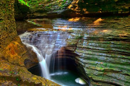 Watkins Glen State Park I Waterfalls And Nature Background Wallpapers