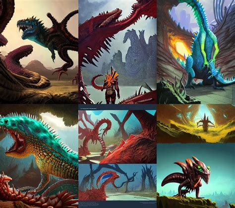 Membrane Lizard Beast From Monster Hunter Concept Art By Dr Seu