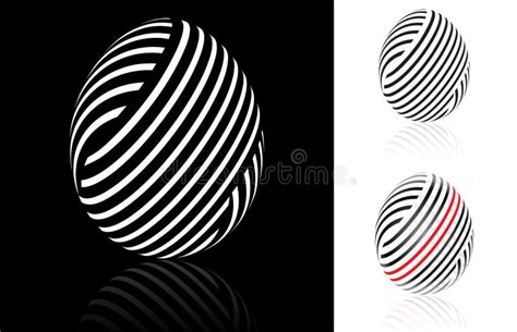 Set Of Abstract Easter Egg Stock Vector Illustration Of Isolated