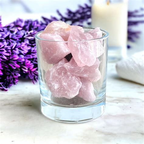 Rose Quartz Crystal Diffuser In Glass Jar Self Love Crystals