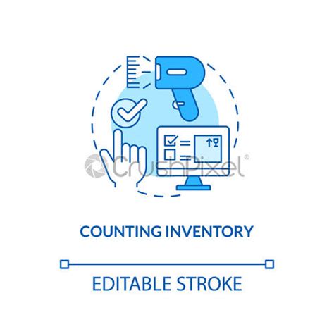 Counting Inventory Concept Icon Stock Vector 2853334 Crushpixel