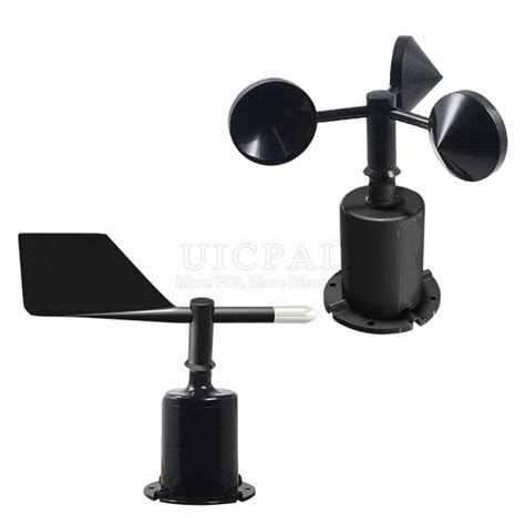 30ms Weather Station Outdoor 3 Cup Anemometer Sensor Polycarbon Fiber Wind Speed Wind Direction