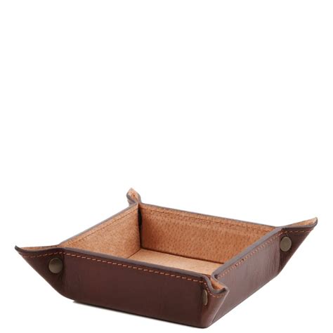 Leather Catchall Valet Tray 49x49 Inch Small Size Grans Domini
