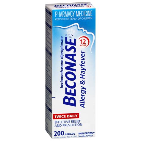 Beconase Nasal Spray 200 Doses Allergy And Hayfever Relief Sneezing Itchy