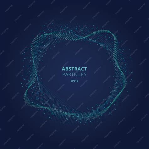 Premium Vector Blue Network Connection Technology Particles Lines Light