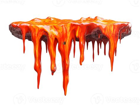 Abstract Molten Lava Formation Dripping With Fiery Hues 54951980 Png