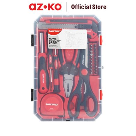 Jual Azko Maxbuilt Set 27 Pcs Perkakas Rumah Tangga Merah Set Tool Kit Hand Tool Perkakas
