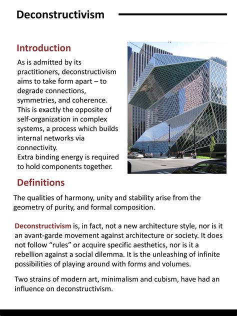 A Breif About Deconstructivism Architecture Pdf