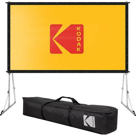 Kodak 120” Projector Screen With Stand Fast Fold Front Projection