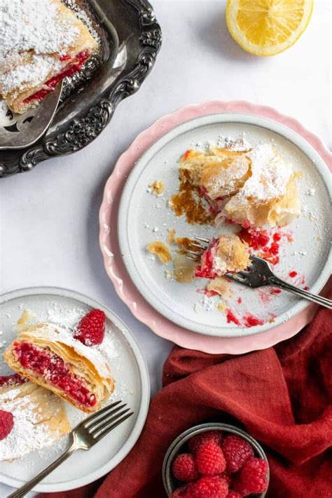 Raspberry Strudel With Phyllo Dough Humbly Homemade