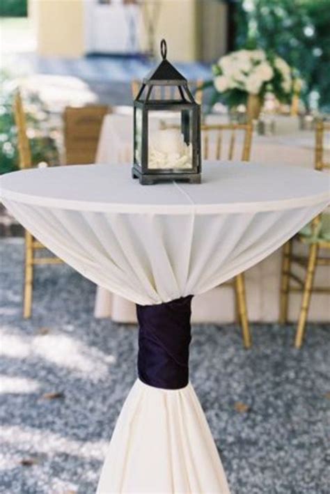 Black Table Ties Wedding Cocktail Tables White Cocktail Tables