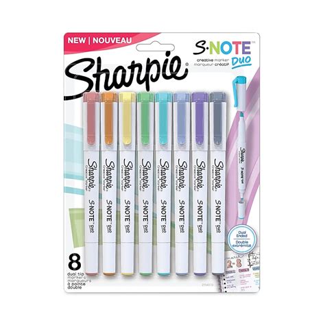 Sharpie S Note Duo Tank Assorted Markers Bulletchisel Tip Assorted