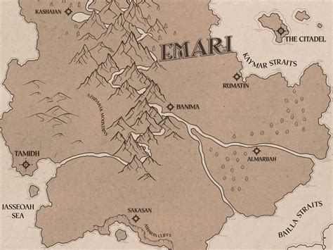 Maps Of Emari • Amber Hansford Fantasy Author