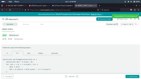 Finished Day153 Of 365daysofcode Challenge With Scaler Nishanta