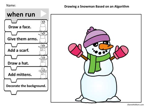 Drawing A Snowman With An Algorithm Jdaniel4s Mom