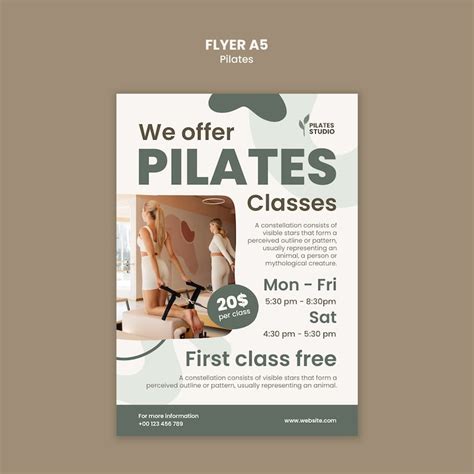Pilates Classes Flyer Images Free Download On Freepik