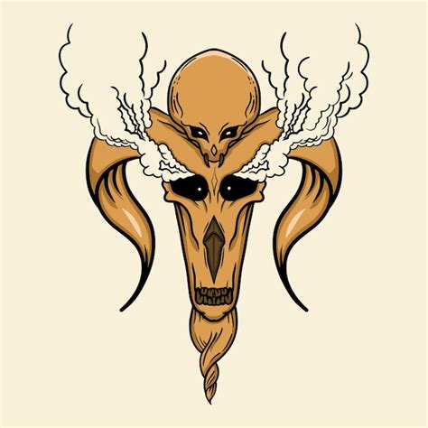 Premium Vector Oni Ace Art Cartoon Vector Isolated
