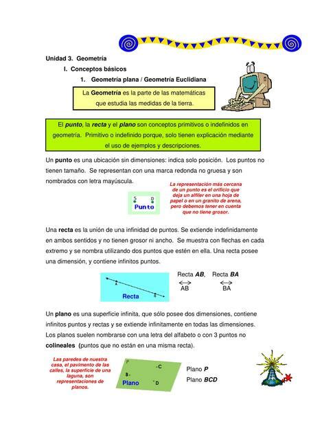 Conceptos Básicos De Geometría Universidad Tecnológica Del Peru Udocz