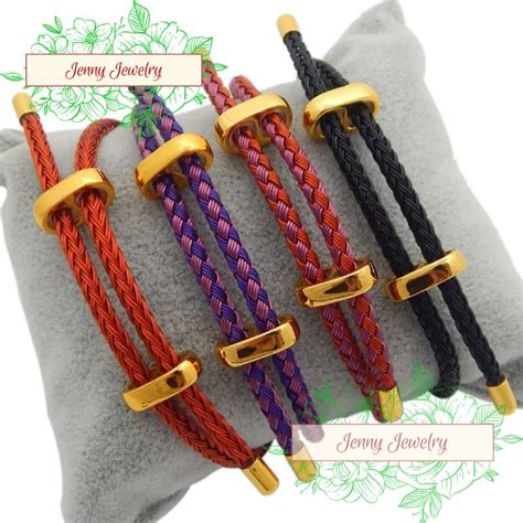 Jual Gelang Cewe Wirerope Lilit Dua Serut Hongkong Shopee Indonesia