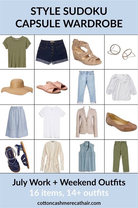 How To Put Together A Style Sudoku Capsule Wardrobe