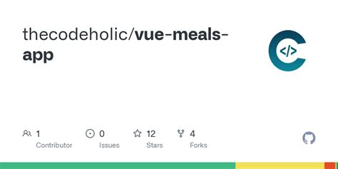 Vue Meals App Package Json At Main Thecodeholic Vue Meals App GitHub
