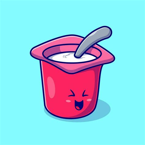Cartoon Yogurt Cup Comic Book Style Cartoon Yogurt 40083644 Png