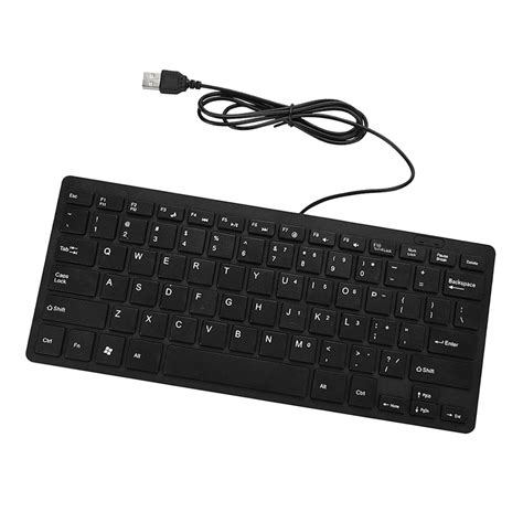 Ultra Thin Quiet Small Wired Keyboard Mini Multimedia Usb Keyboards For