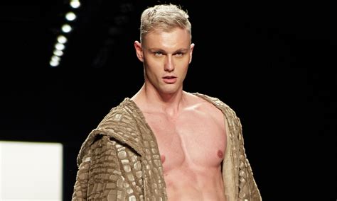 Male Model Slays The Runway In A Robe Gayety