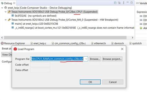 ccs tms320f28388d tms320f28388d tcpechof2838x issues code composer