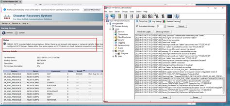 Cucm 11 0 Backup Issue Cisco Community