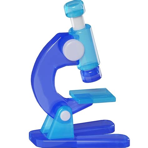 Premium Psd Microscope Lab Biology Education School Stationery 3d
