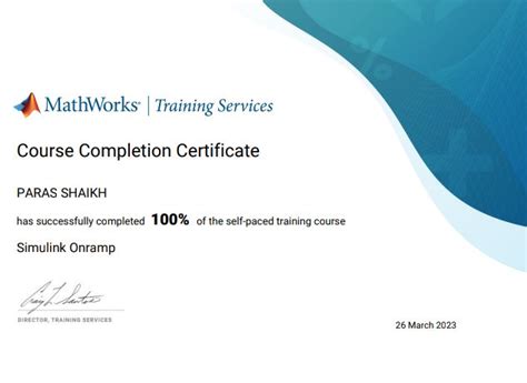 paras shaikh on linkedin matlabcourse simulink certificateofcompletion