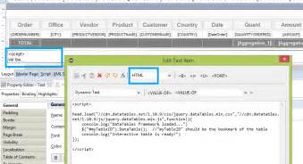 Sorting Use Header In Birt Report To Sort Data At The Client Side