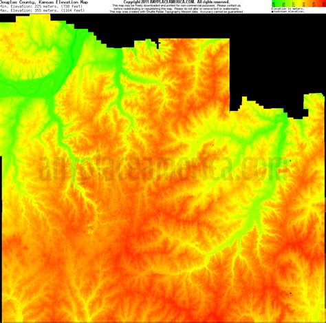 Free Douglas County Kansas Topo Maps And Elevations